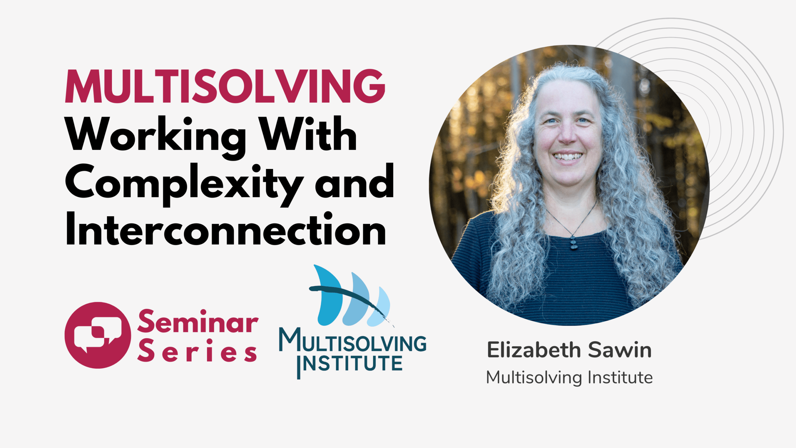 Multisolving Working With Complexity and Interconnection - System Dynamics Society