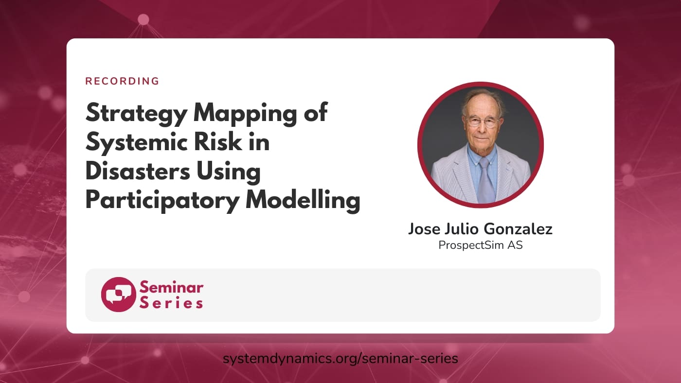 Strategy Mapping of Systemic Risk in Disasters Using Participatory ...